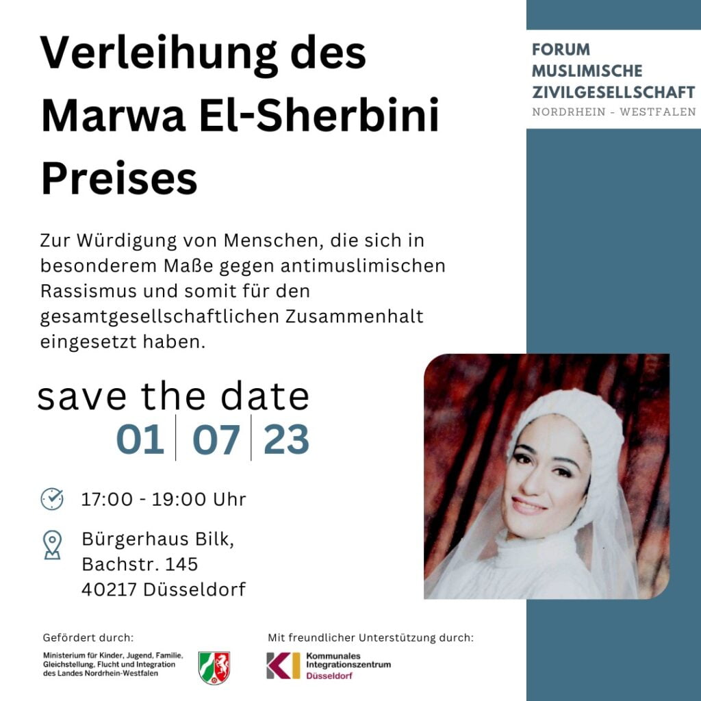 Marwa-El-Sherbini-Preis 2023: Preisverleihung gegen antimuslimischen ...